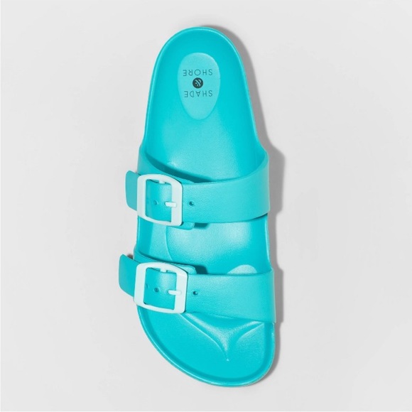 Shade & Shore | Shoes | Neida Eva Two Band Footbed Slide Sandals Shade ...